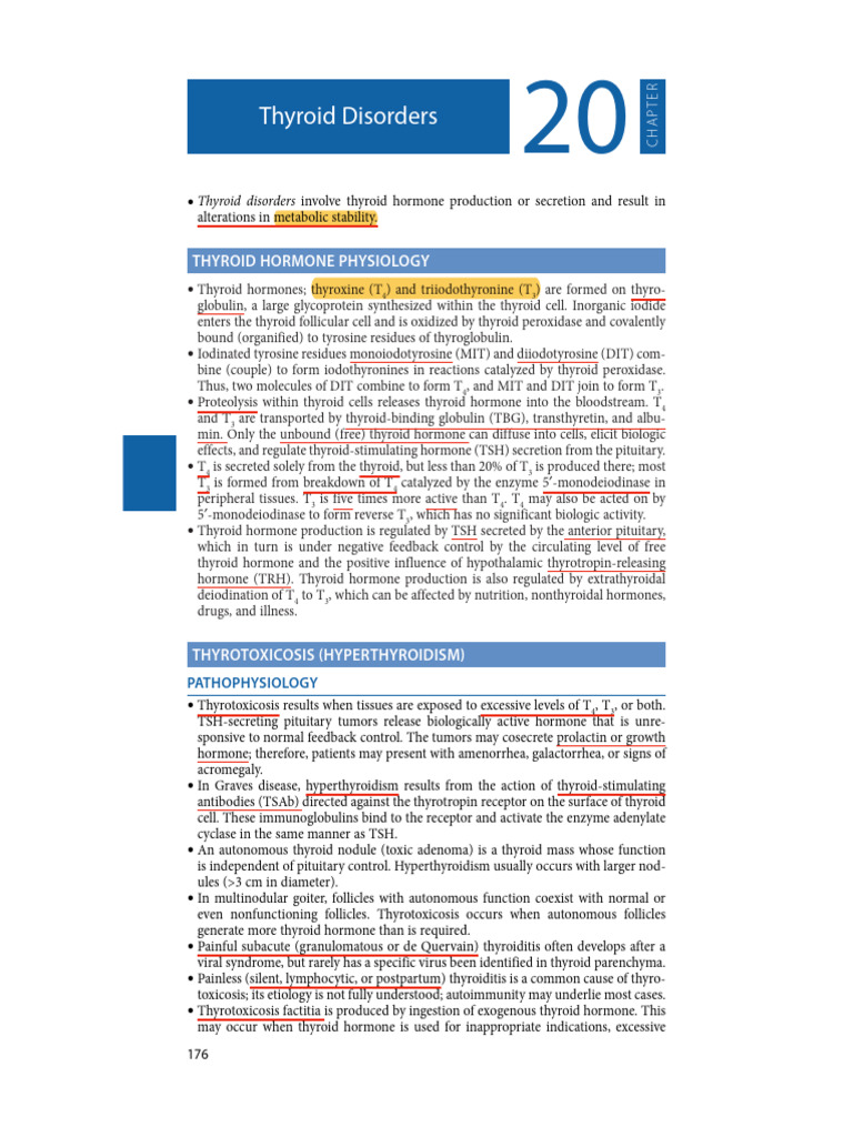 F1) P-Thyroid Disorders | PDF | Hyperthyroidism | Hypothyroidism