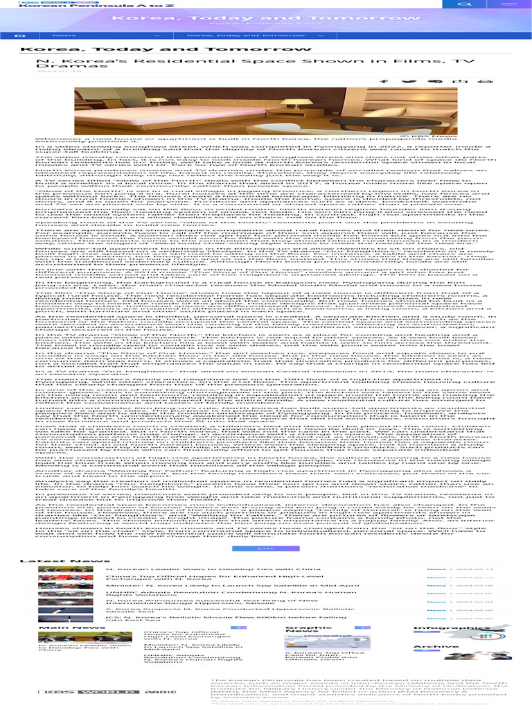 N. Korea’s Residential Space Shown in Films, TV Dramas ㅣ Korean ...