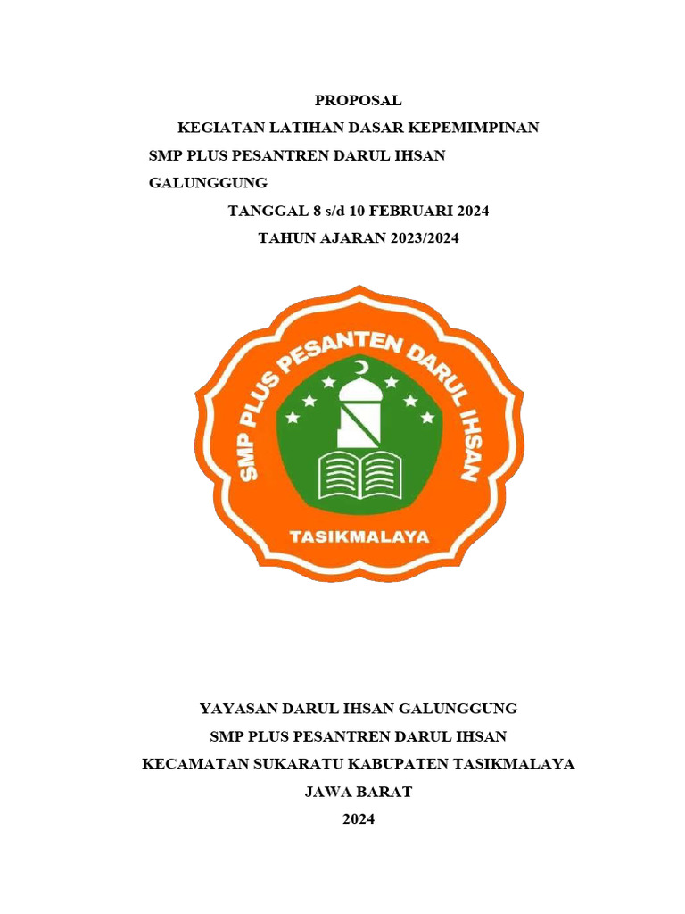 Latihan Kepemimpinan SMP Darul Ihsan | PDF | Karier & Perkembangan