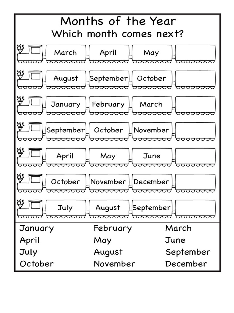 Dias de La Semana y Meses Del Año para Niños | PDF