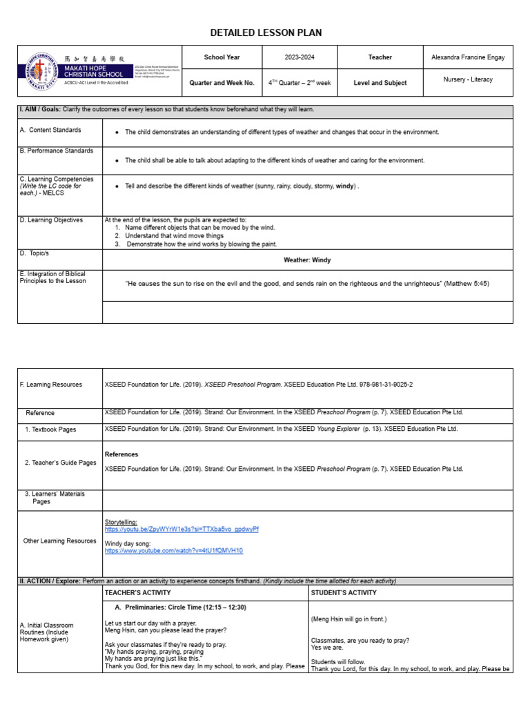 Grand-Demo-Dlp - Engay - Nursery | PDF | Teachers | Preschool