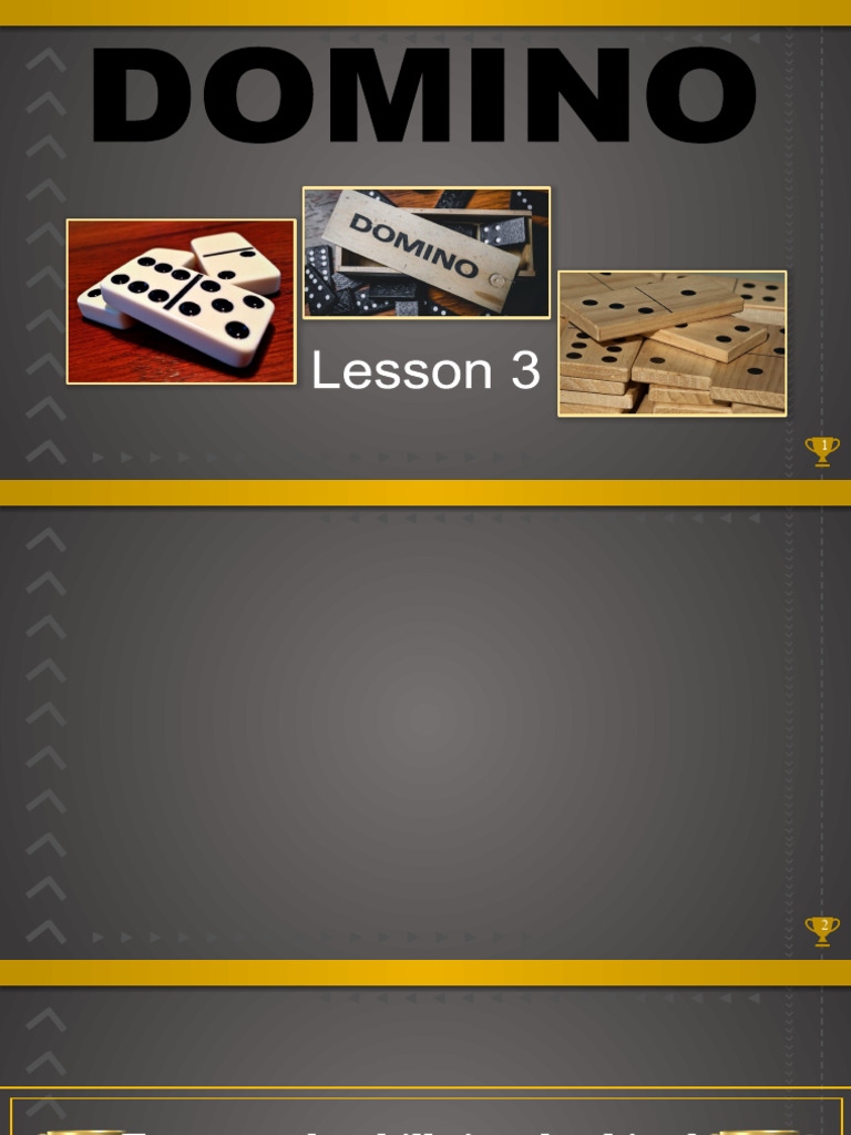 Q3-PPT-PE8 - Lesson 3 (DOMINO) | PDF | Games & Activities
