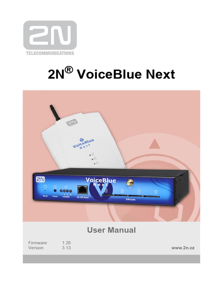 User Guide For VoiceBlue Next (ENO) (v3.13) | PDF | Session Initiation ...