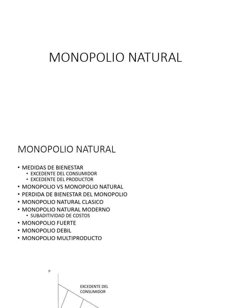 Clase Monopolio Natural | PDF | Monopolio | Excedente económico