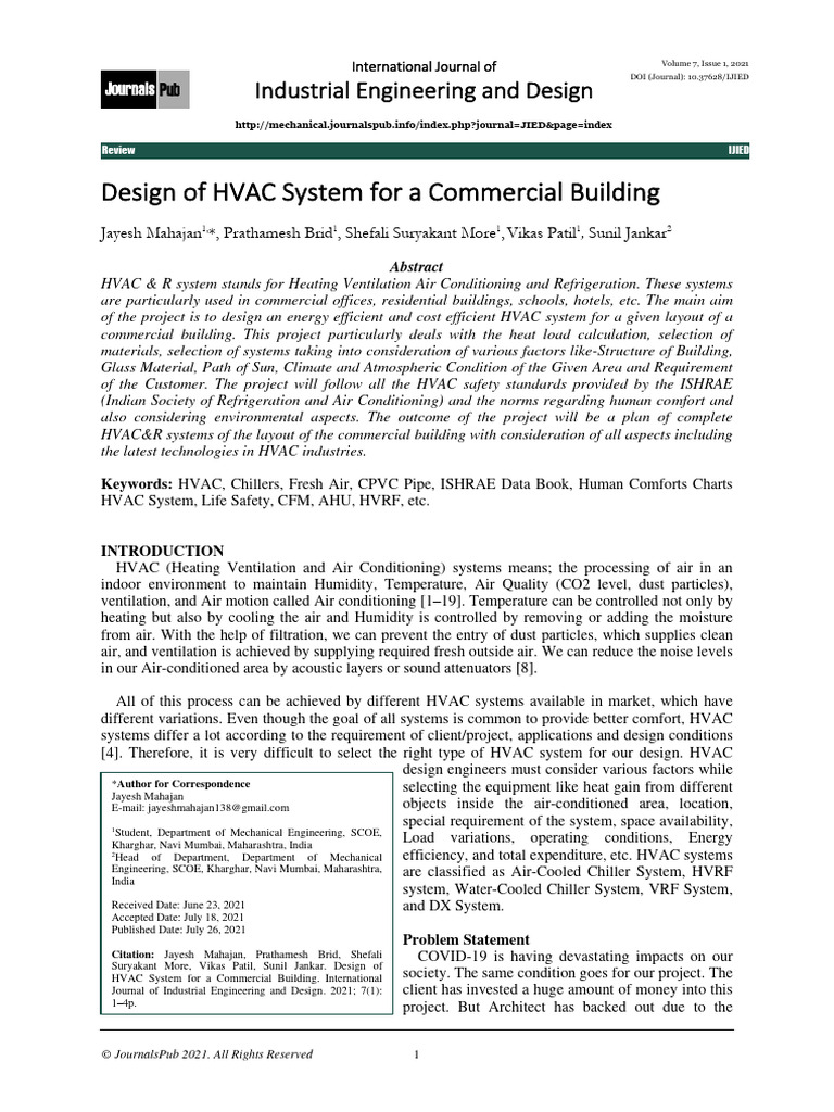 Commercial HVAC Design Insights | PDF | Humidity | Applied And ...