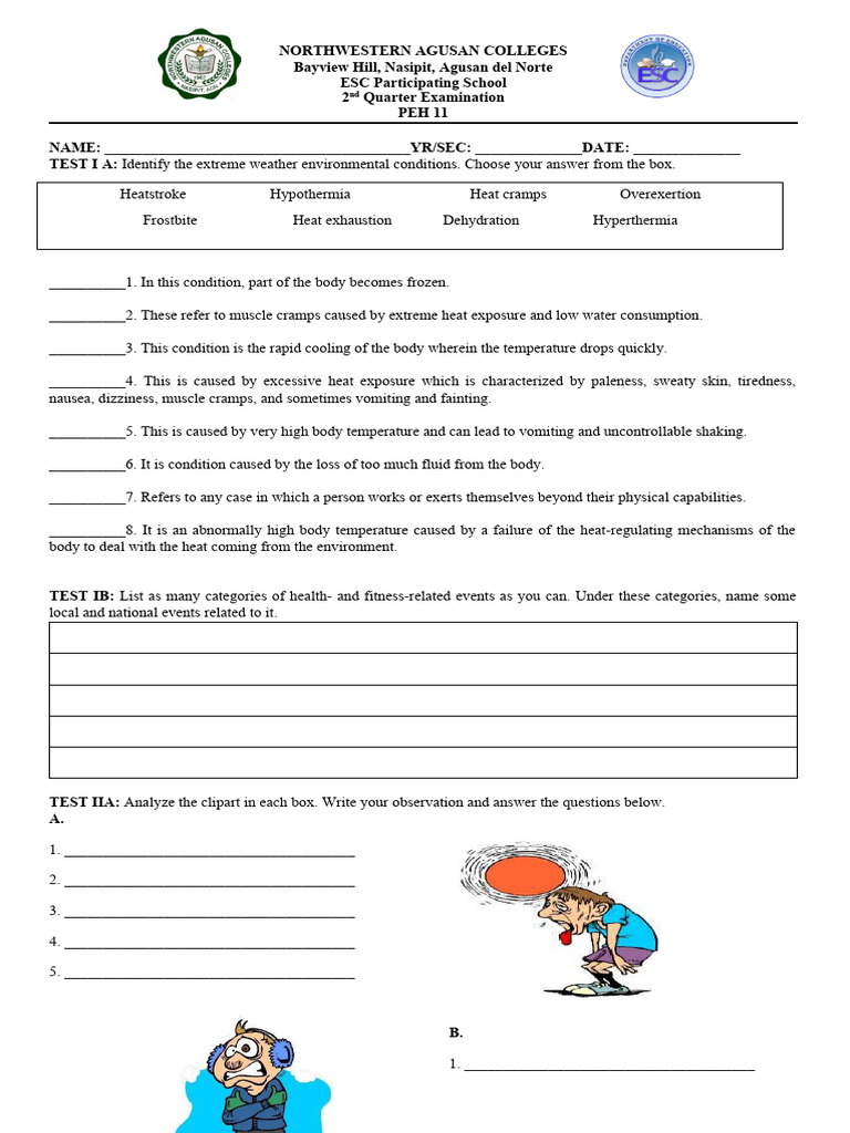 2nd Quarter - PEH 11 | PDF | Hyperthermia | Clinical Medicine