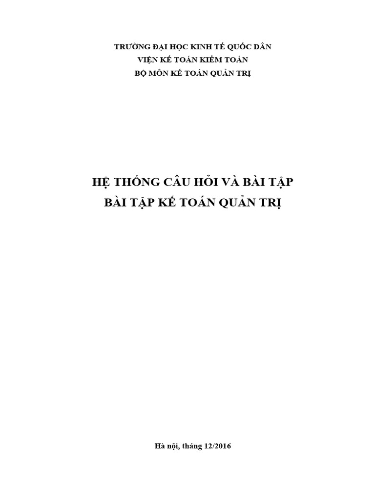 Sach Bai Tap KTQT | PDF