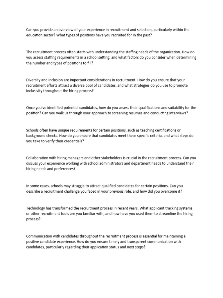 Hrm Interview Guide Pdf Career Growth
