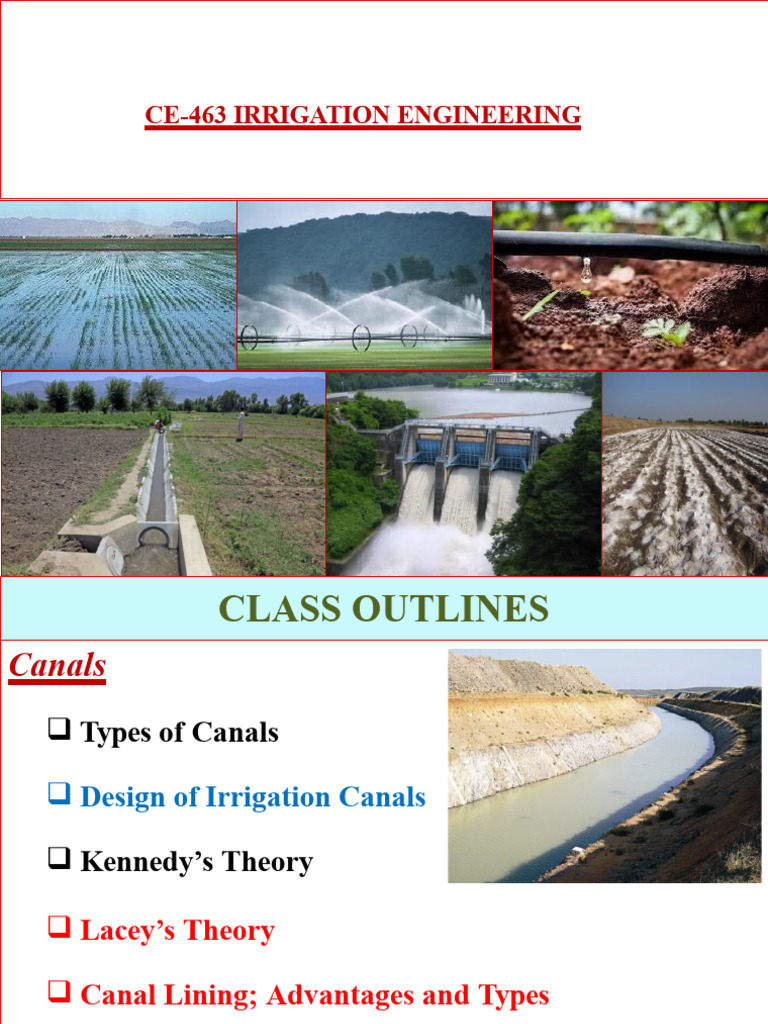 IE Lec_5 Design of an Alluvial Canal-Kennedy Theory (2024) | PDF | Drainage Basin | Canal