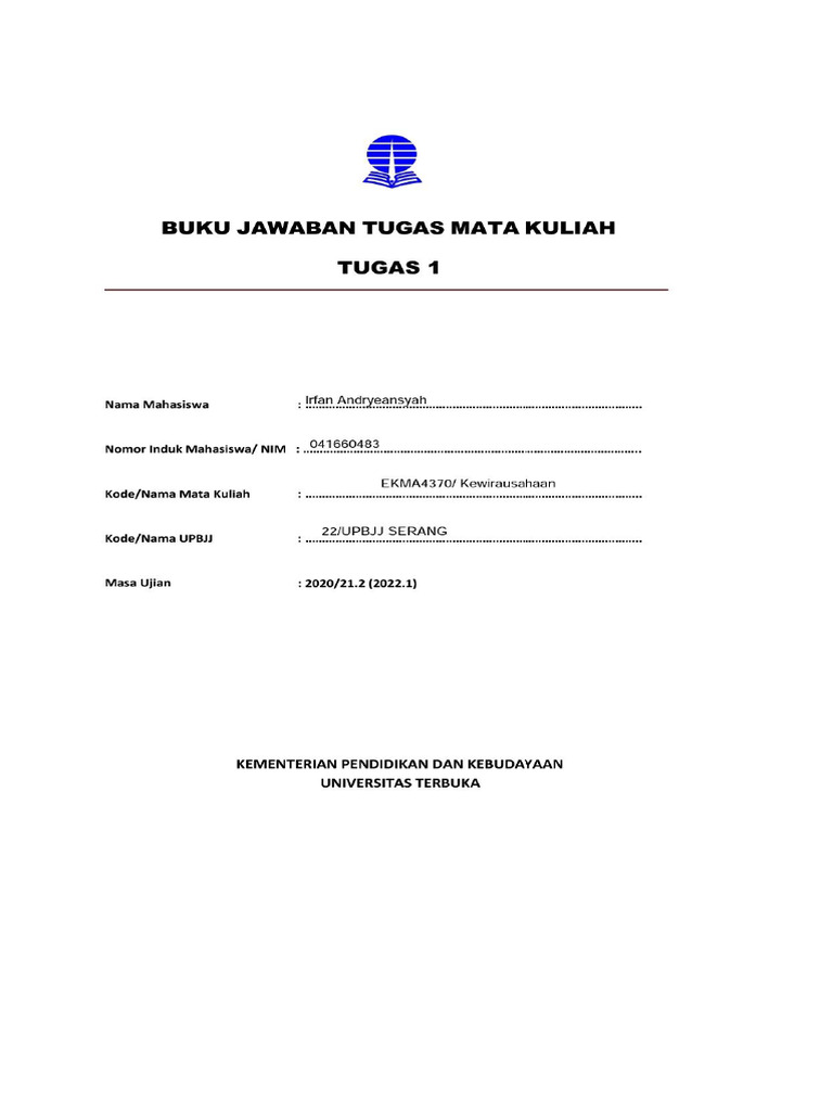 BJT - Tugas 1 Ekma 4370 | PDF