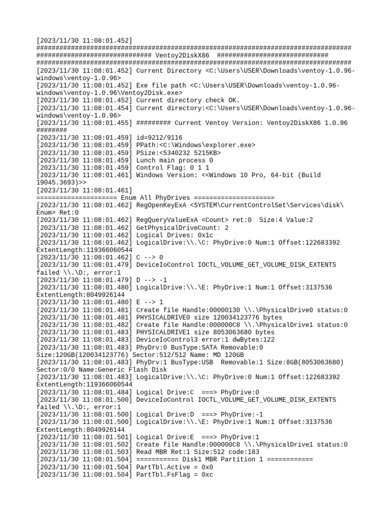 log | PDF | X86 Architecture | Computer Data