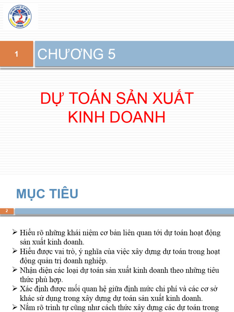Chap 5 Du Toan | PDF