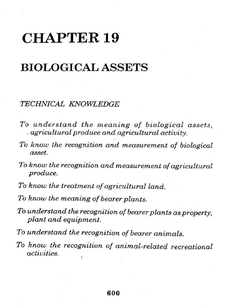 Biological Assets (Valix-2019-Chap19) | PDF
