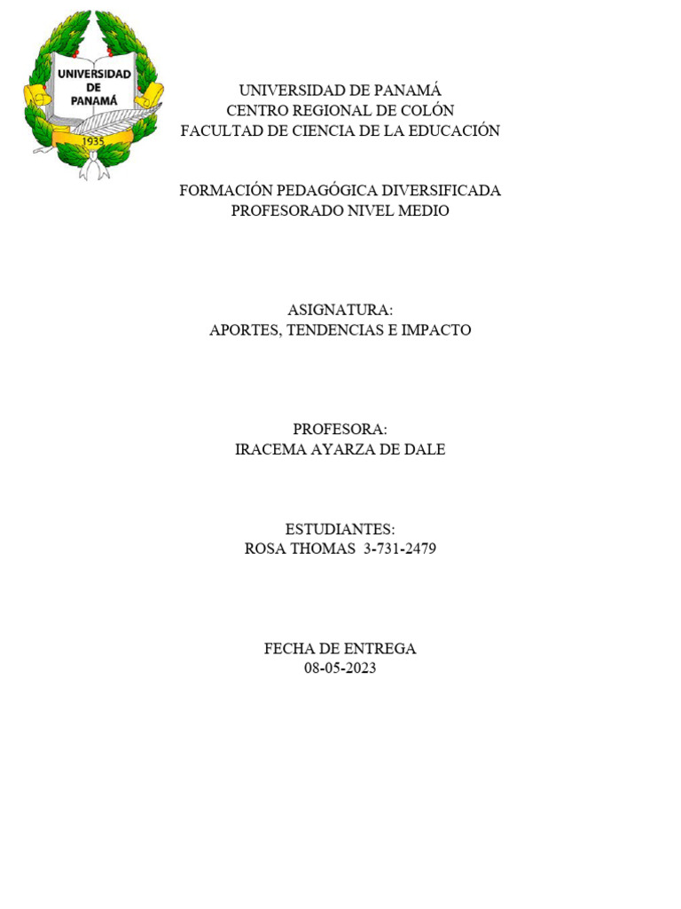 Asig 2 | PDF | Universidad | Panamá