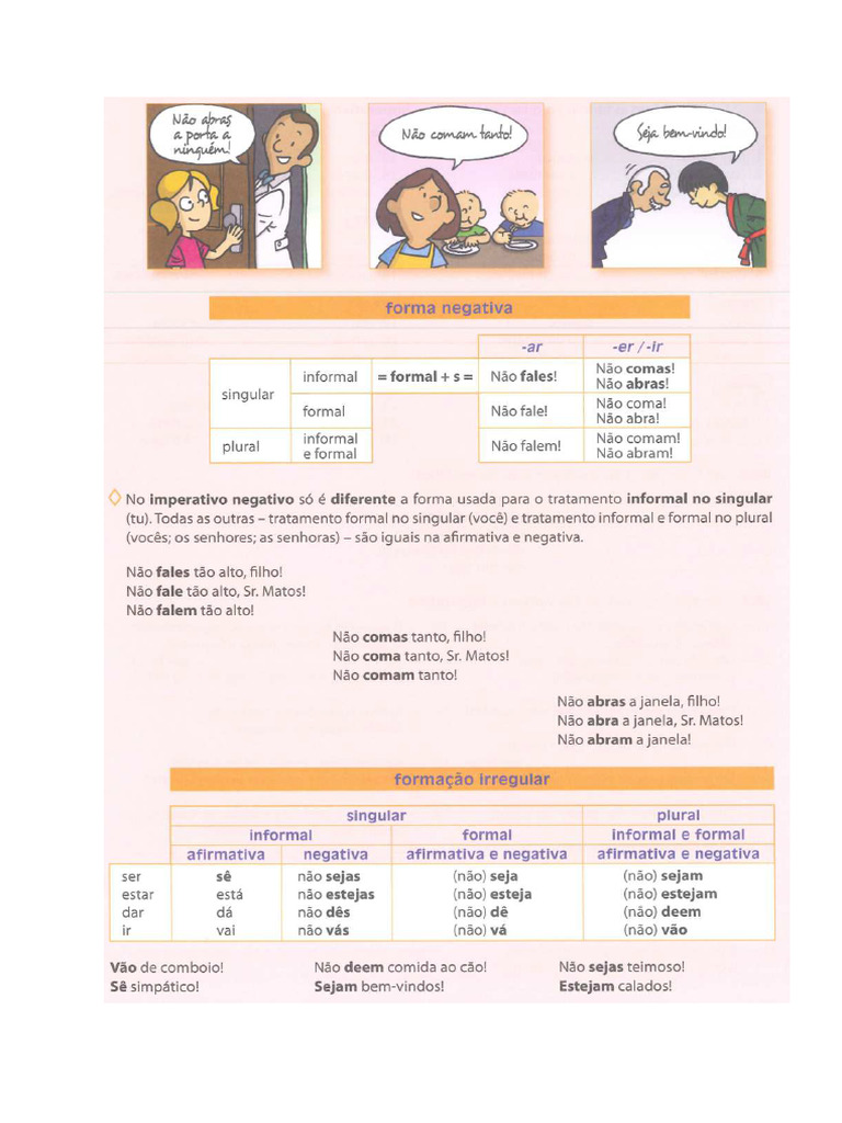 Imperativo Negativo Pdf