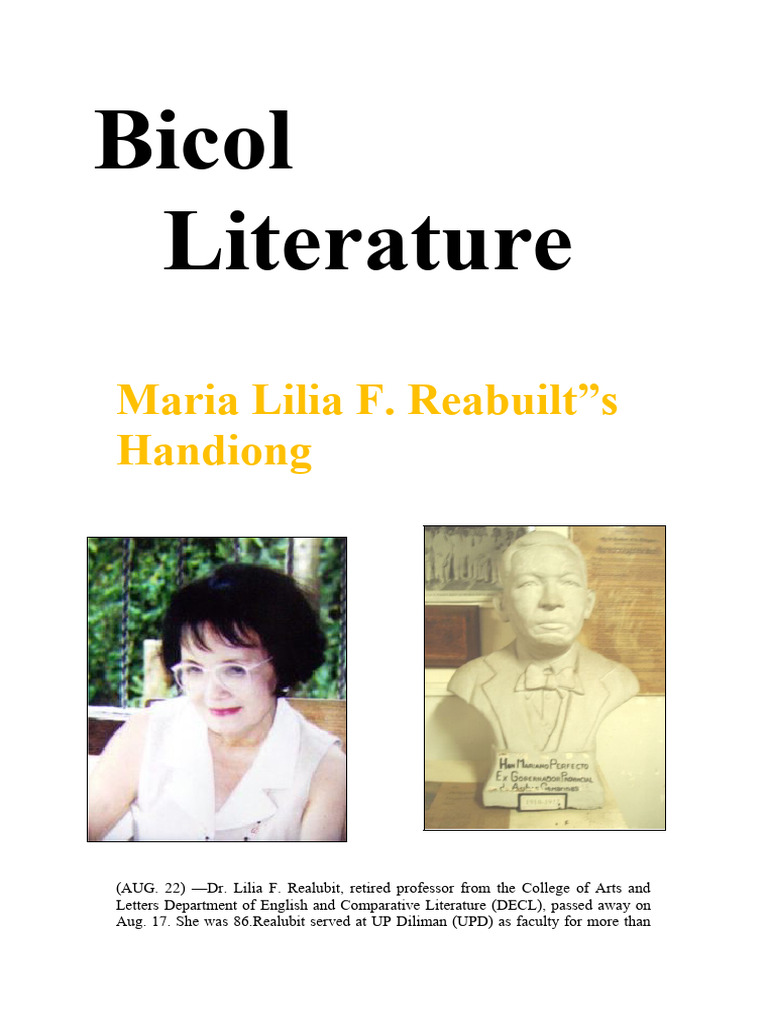 Maria Lilia F | PDF