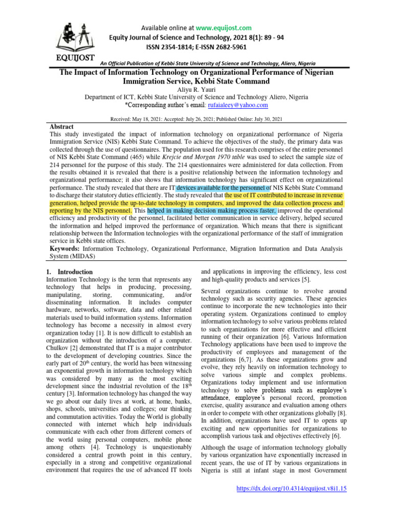 Group Assignment On MIS - Article Review | PDF | Information Technology | Information
