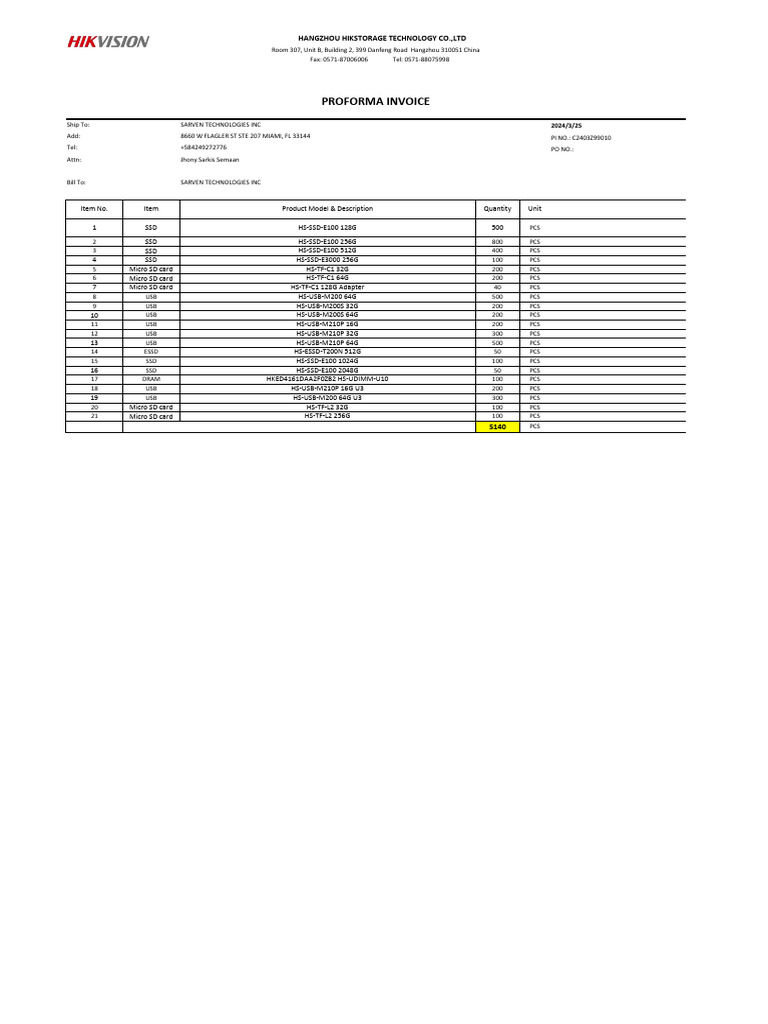 Sarven Technologies Order Summary | PDF | Computer Architecture | Computer Data