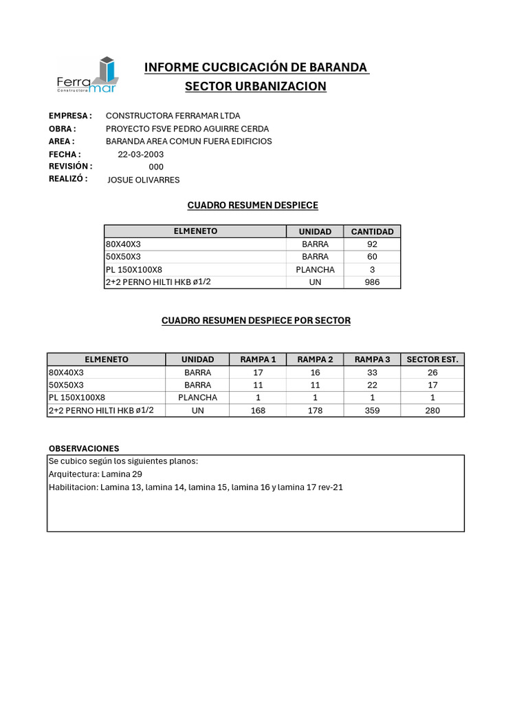 2024 03 22 Cub Baranda Rev0 | PDF