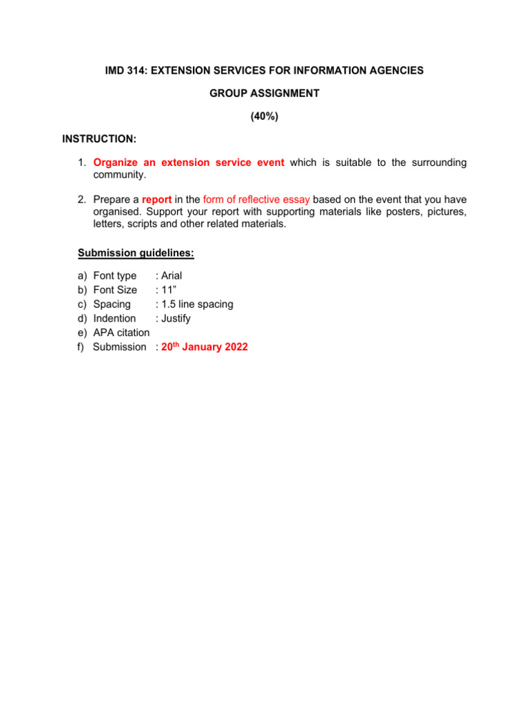IMD314 Group Assignment | PDF