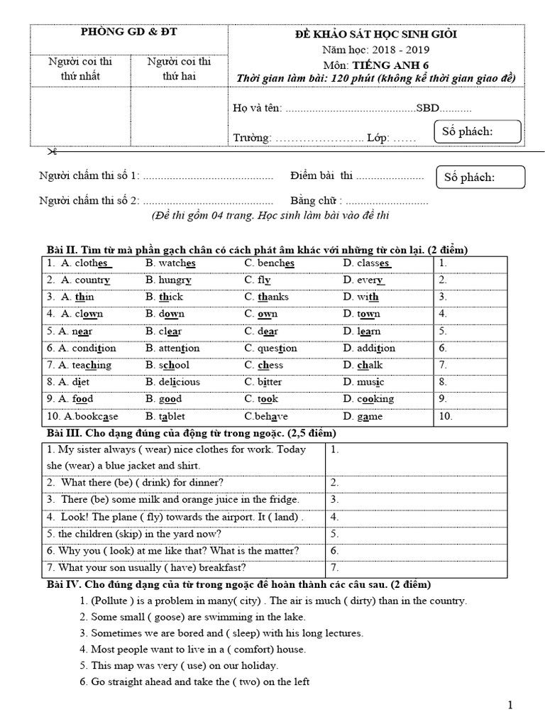 De Thi Chon HSG | PDF