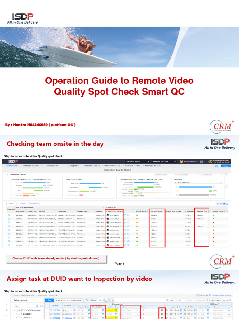 Operation Guide To Remote Video Smart QC - 07052022 | PDF | Mobile ...