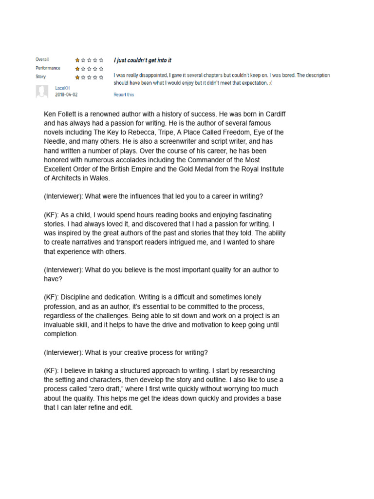 ISP Interview - Ally | PDF