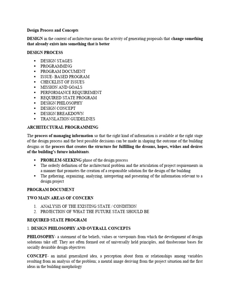 LEC_DESIGN PROCESS, CONCEPTS | PDF | Design | Information LEC_DESIGN PROCESS, CONCEPTS | PDF | Design | Information