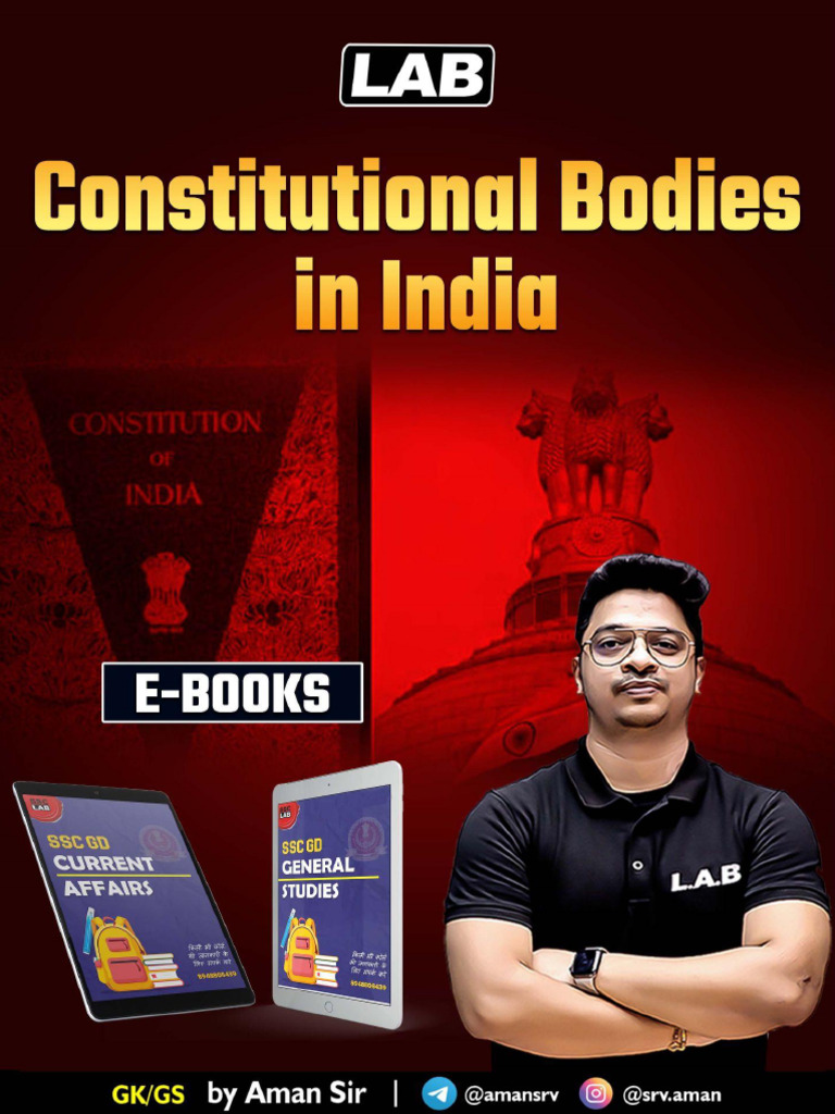 Constitutional Bodies in India | PDF | Government Of India | Tribunal
