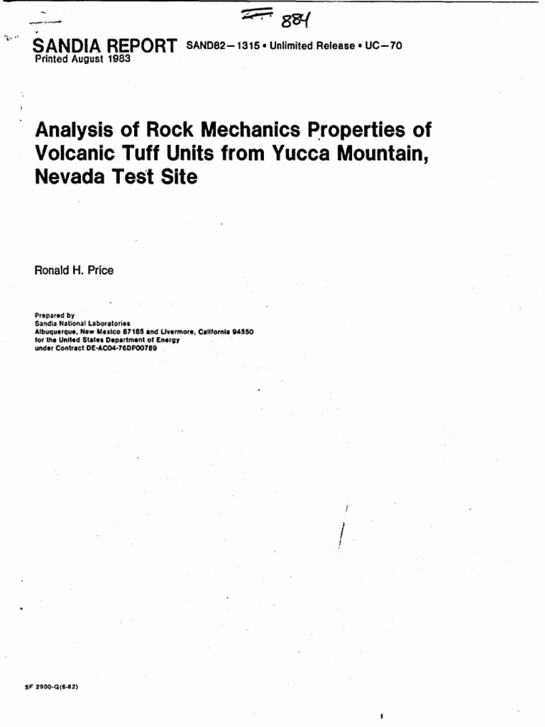Volcanic TUFF Soil | PDF | Strength Of Materials | Young's Modulus