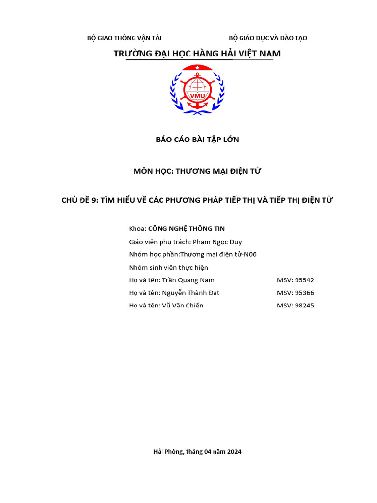 TMDT N06 Nhom 9 | PDF