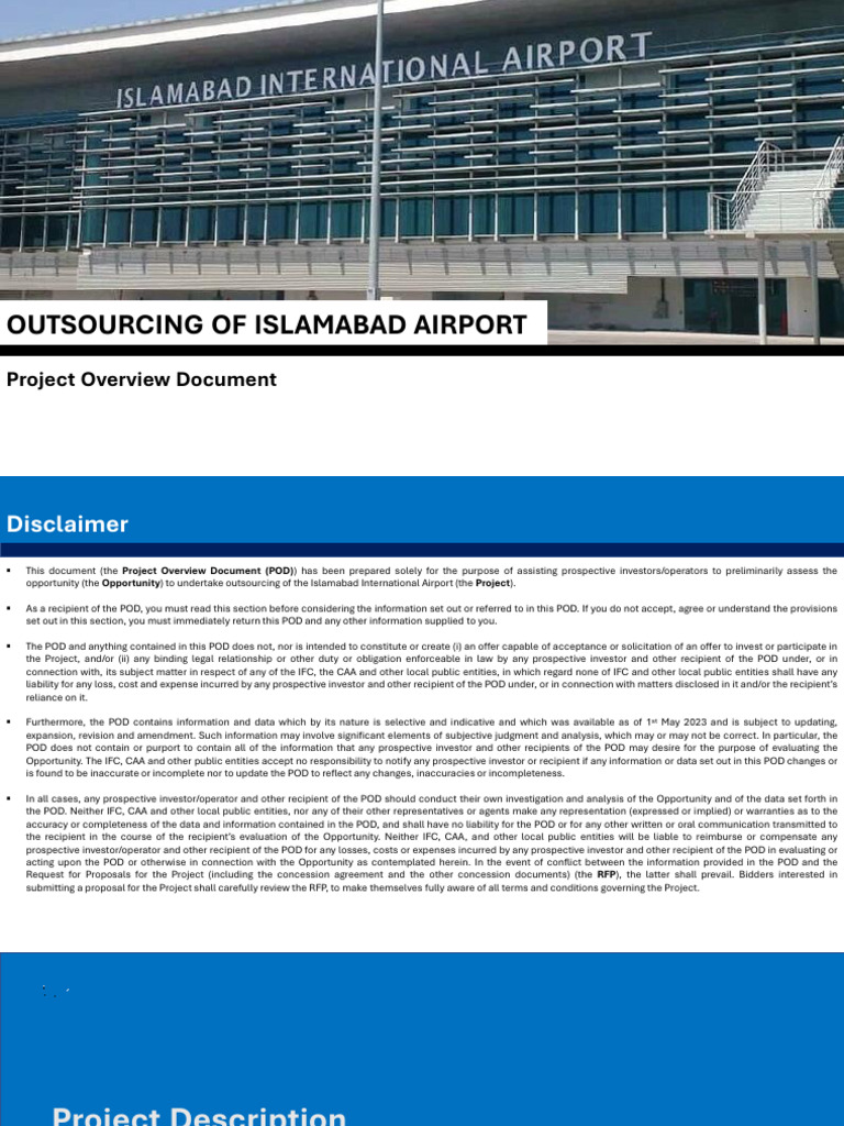 Isb Airport - Project Overview Document | PDF | Airport | Public ...