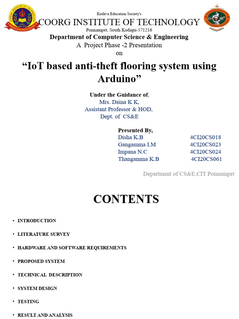Phase 2 Final | PDF | Security Alarm | Internet Of Things