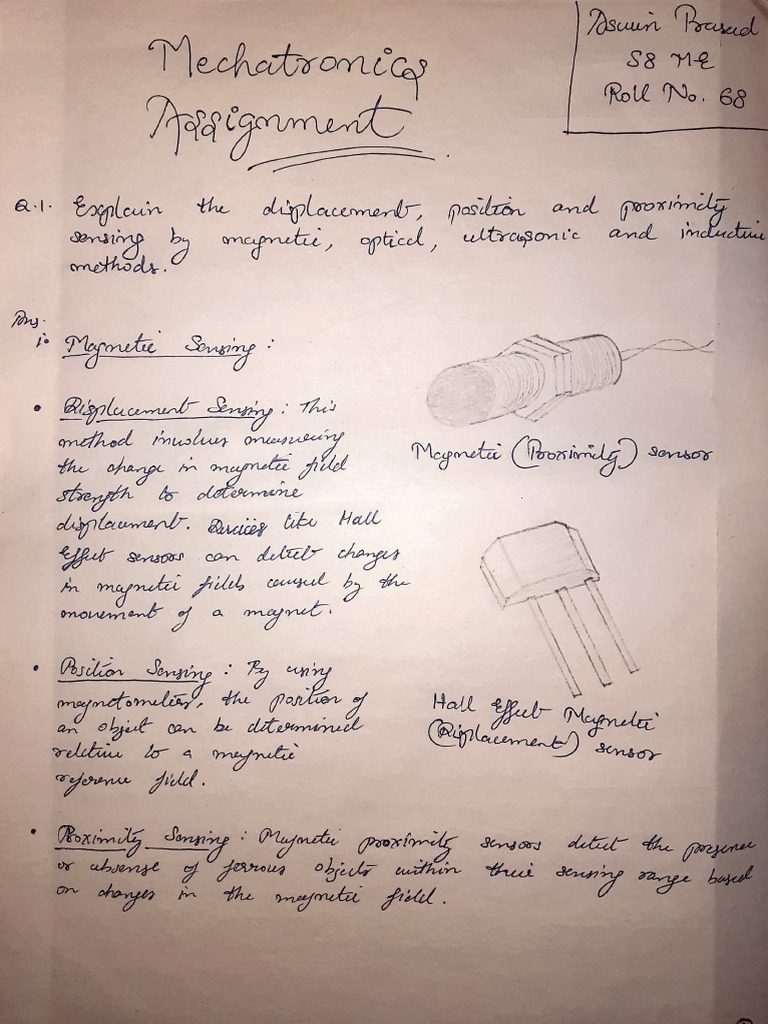 Mechatronics Assignment | PDF