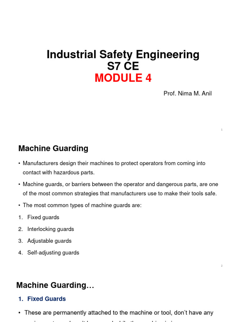 Industrial Safety Engineering Module 4 | PDF | Grinding (Abrasive Cutting) | Welding