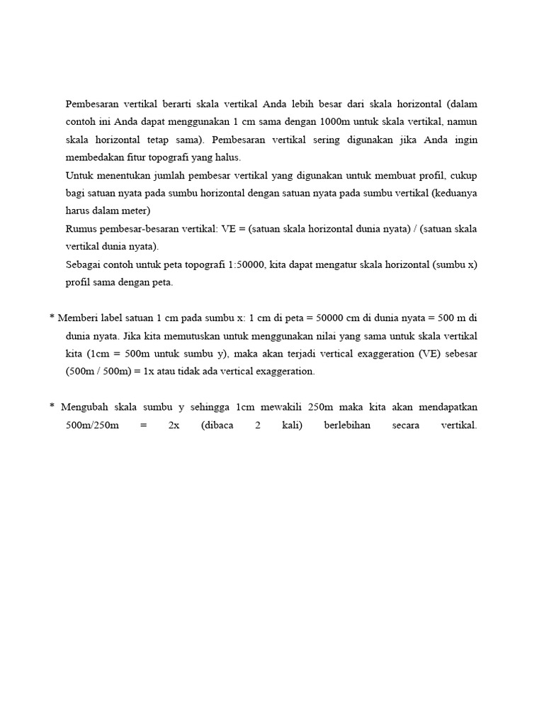 Memahami Pembesaran Vertikal dalam Topografi | PDF | Metode & Bahan Ajar