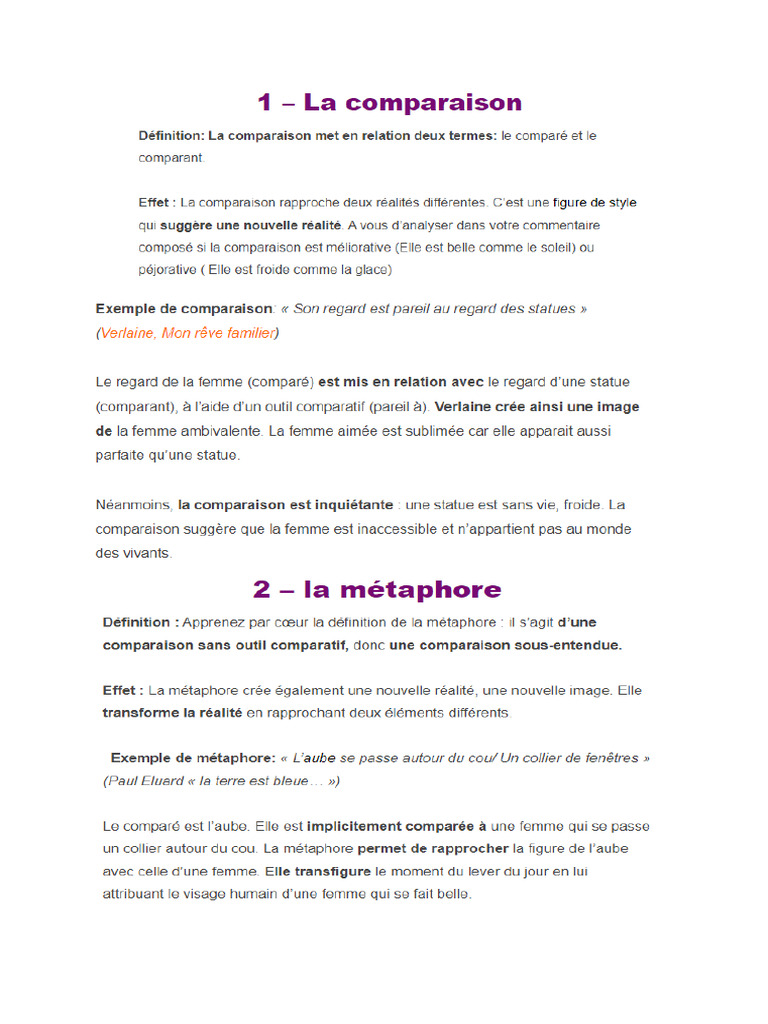 Exemples de Figures de Style | PDF