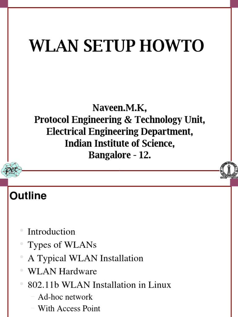 Wlan Setup Guide | PDF | Wireless Lan | Wireless Access Point