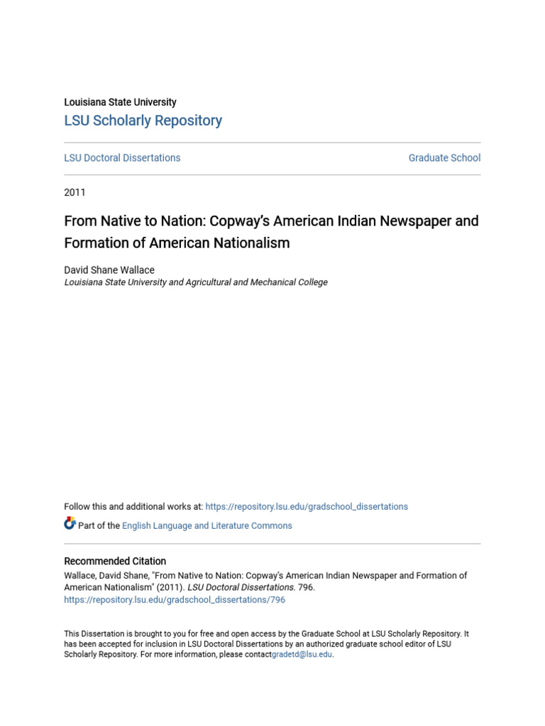From Native To Nation - Copway - S American Indian Newspaper and For ...