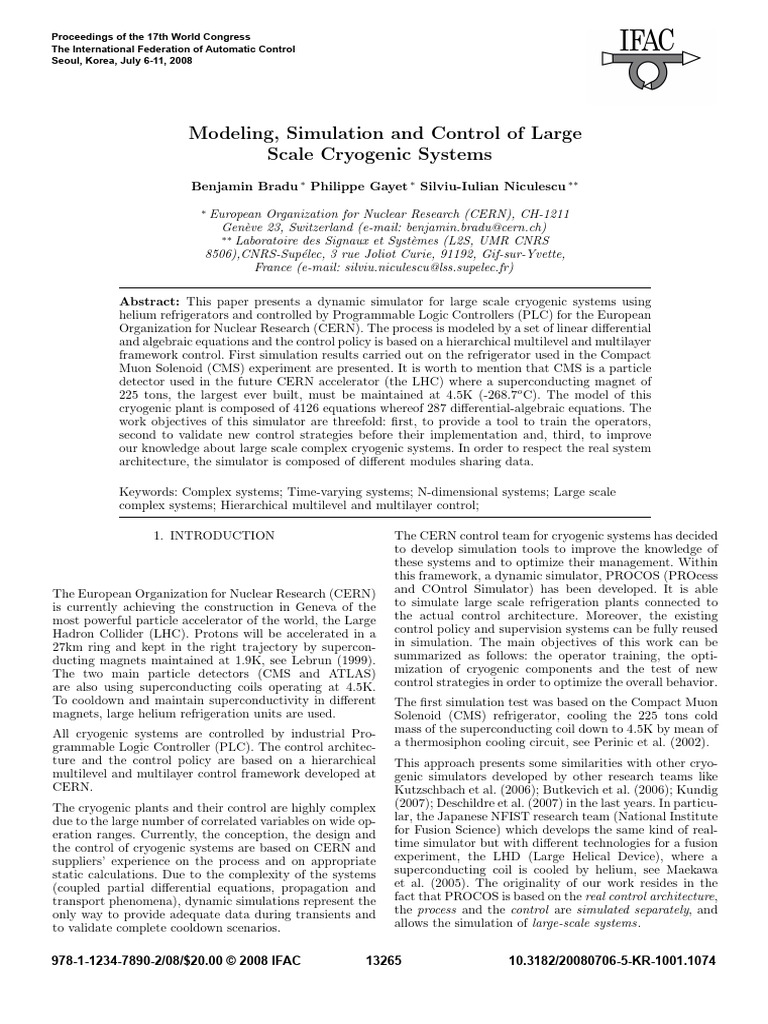 Modeling Simulation and Control of Large Scale Cry | PDF | Heat | Heat ...