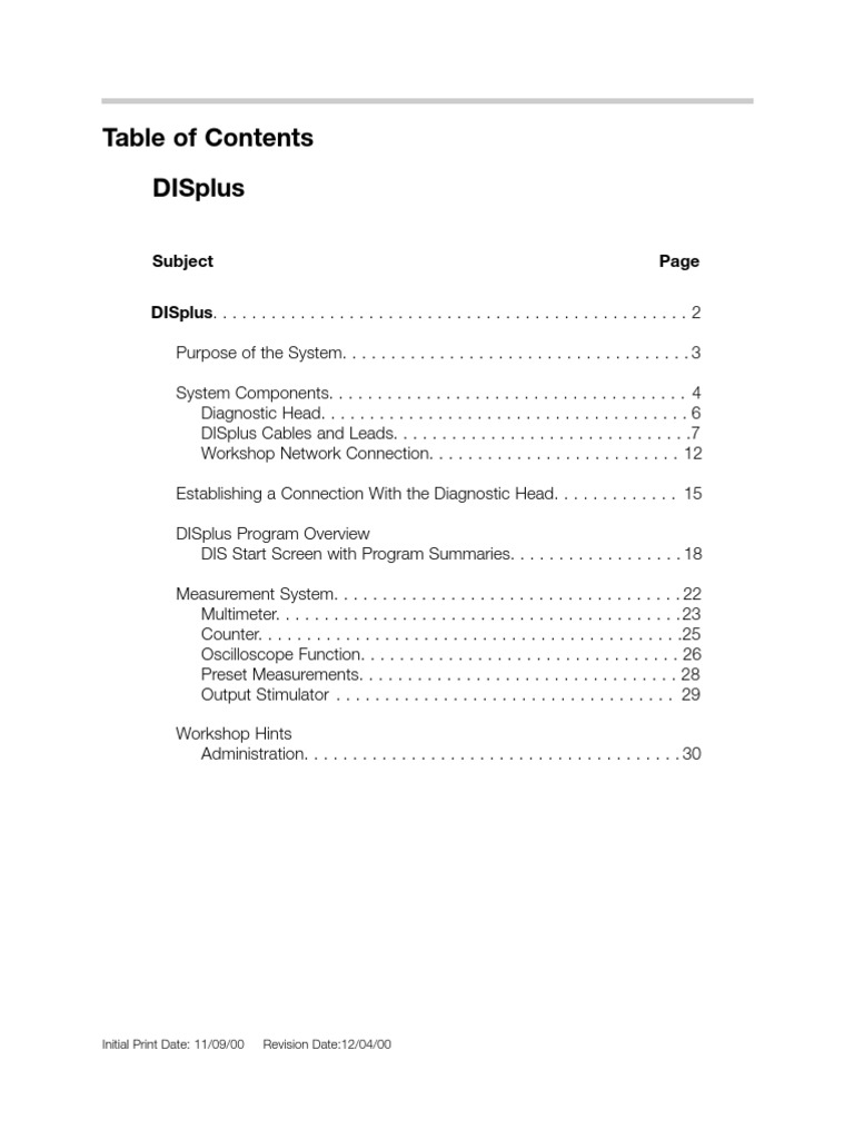 BMW DISplus 2001 Training Class | PDF