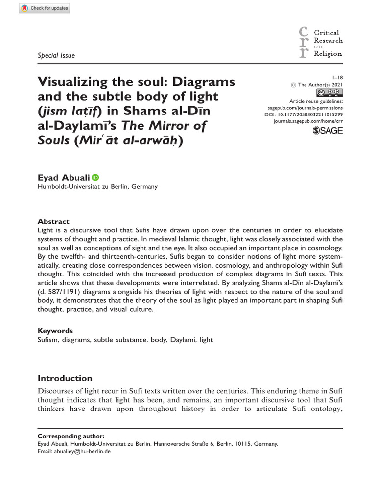 Visualizing The Soul Diagrams and The Subtle Body | PDF | Sufism | Soul