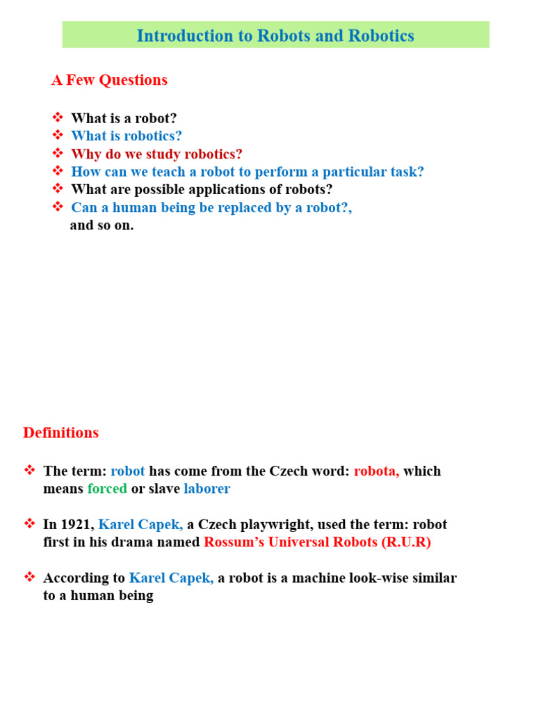 Robotics Basics for Beginners | PDF | Robotics | Engineering