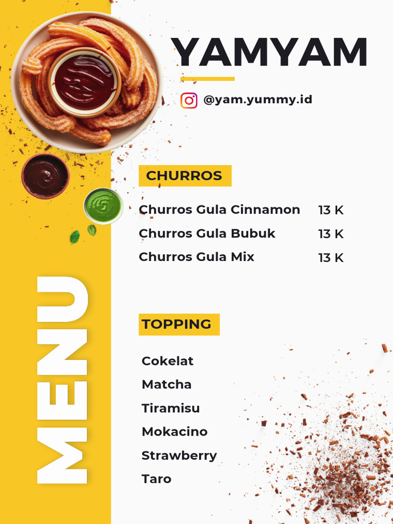 Yellow Restaurant Menu | PDF
