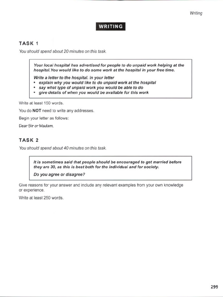 Writing Test - General Training | PDF