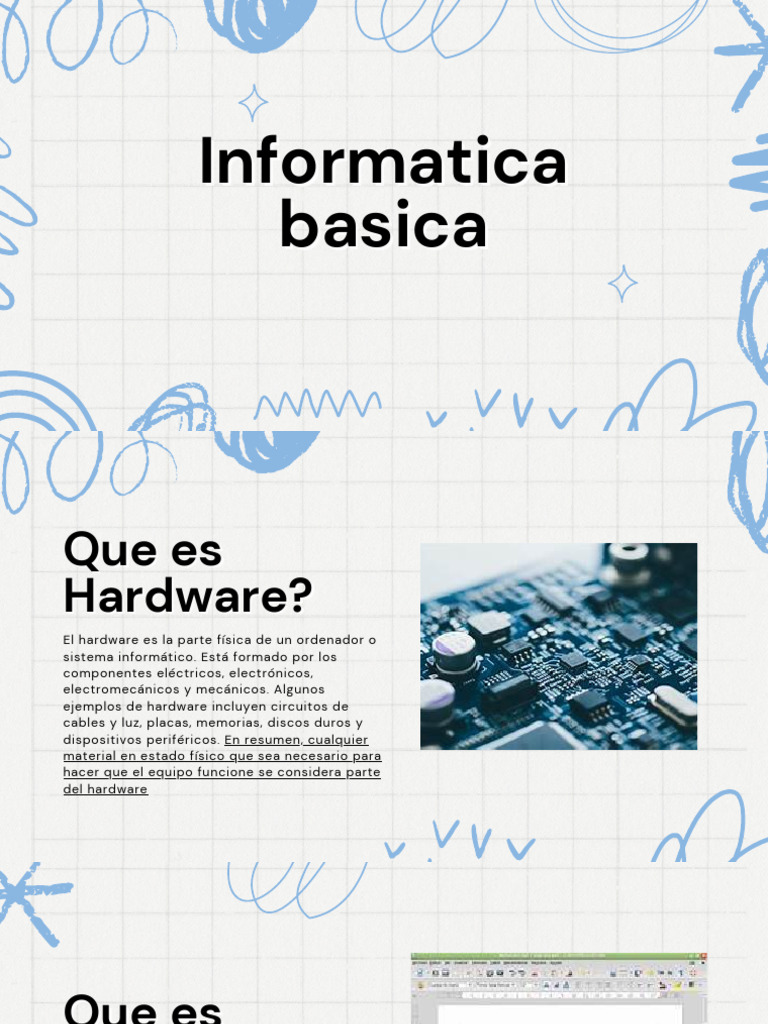 Informatica Basica | PDF | Hardware de la computadora | USB