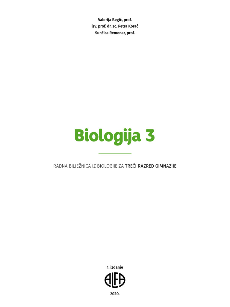 Biologija 3-RB Rjesenja | PDF