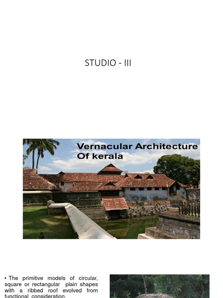 Study of Construction Elements and Materials of Kerala | PDF | Roof ...