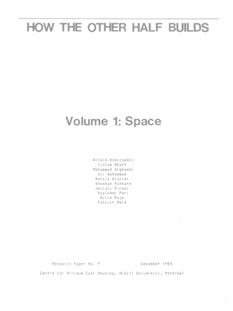 How The Other Half Builds | PDF