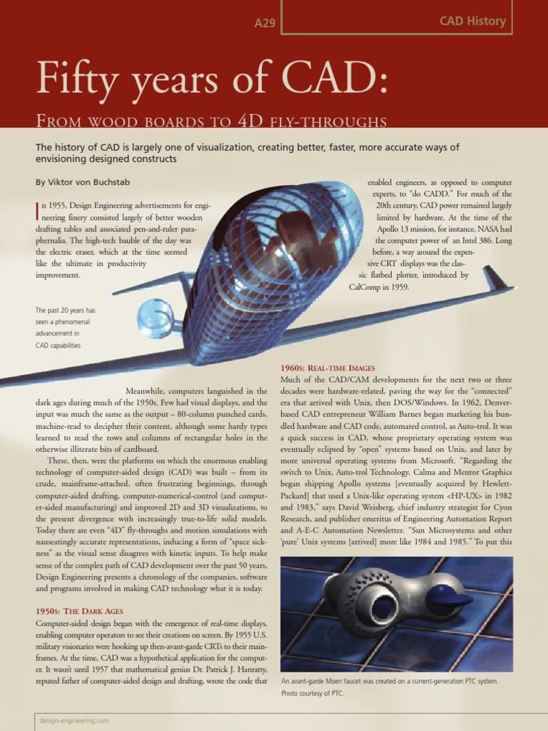 Fifty Years of CAD:: Rom Wood Boards To FLY Throughs | PDF | Computer ...
